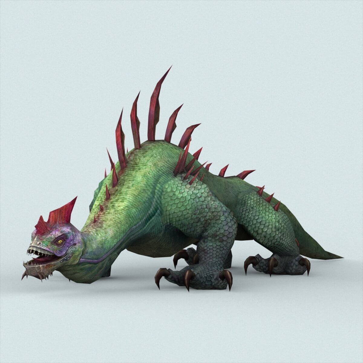 Fantasy Monster Lizard - 3D Model by 3dseller