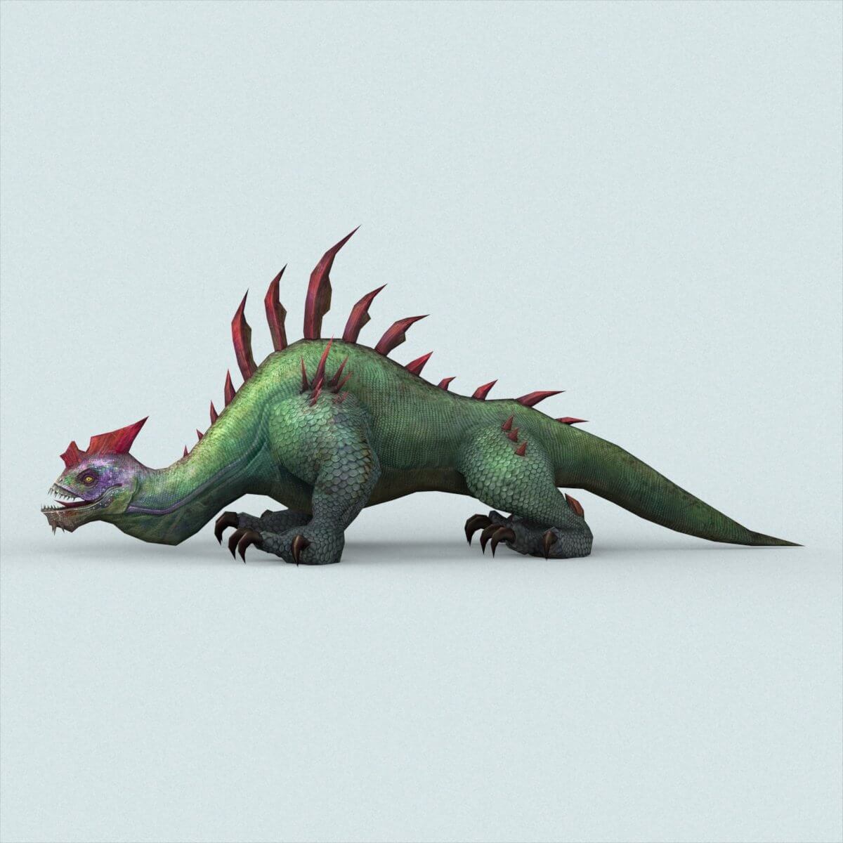 Fantasy Monster Lizard - 3D Model by 3dseller
