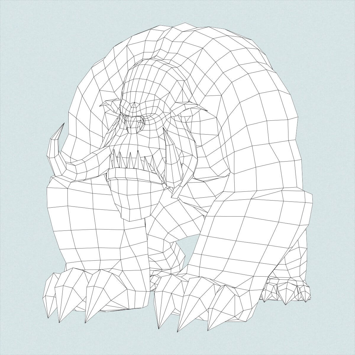 Fantasy Monster Monkey - 3D Model by 3dseller