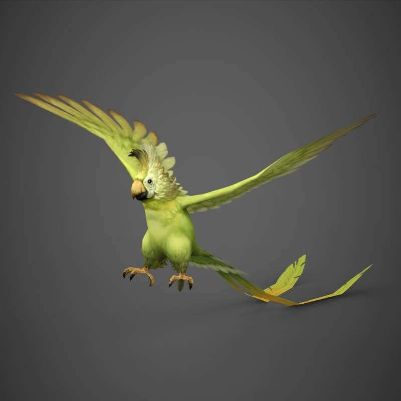 Fantasy Parrot - 3D Model by 3dseller