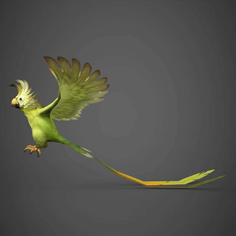Fantasy Parrot - 3D Model by 3dseller