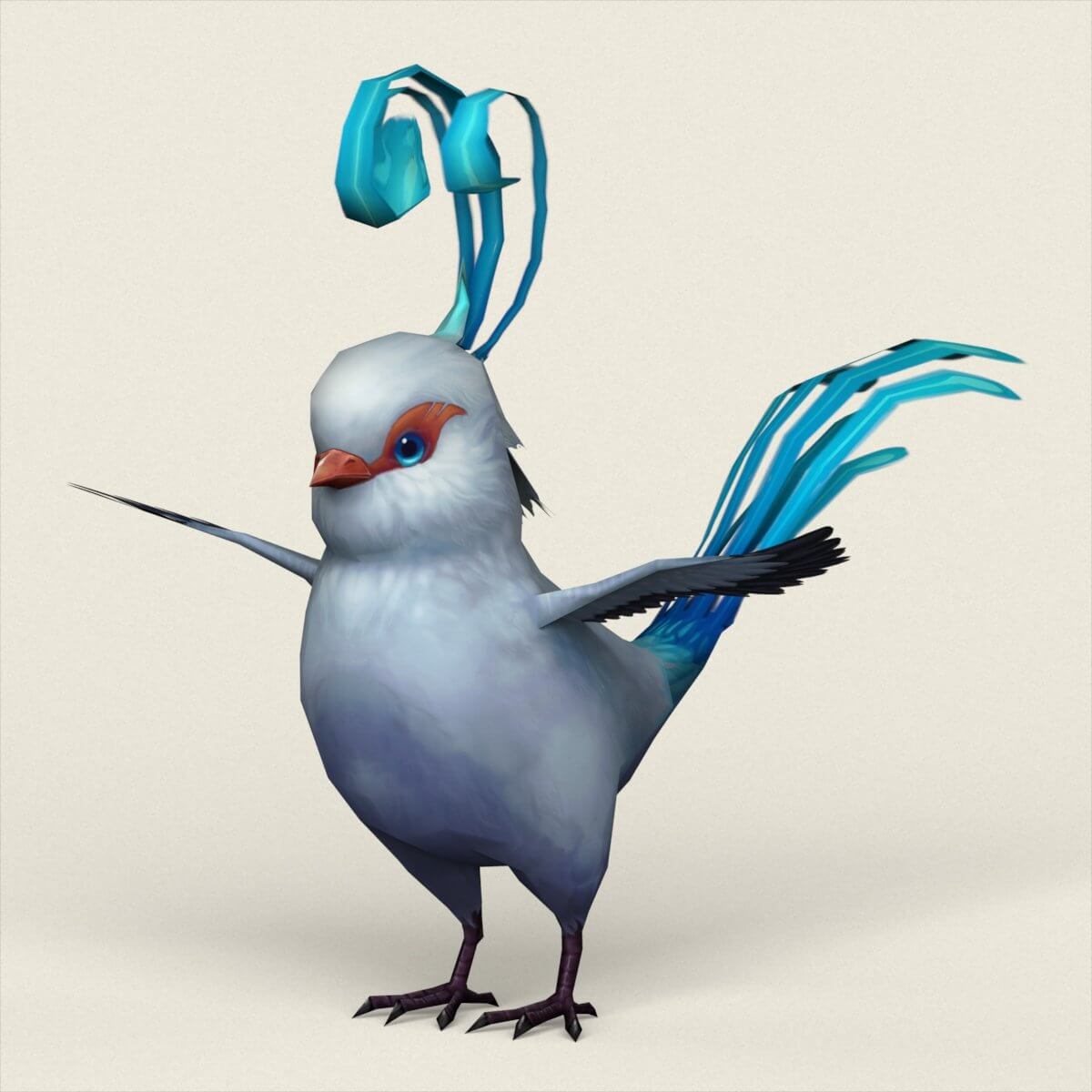 Fantasy Singing Bird - 3D Model by 3dseller