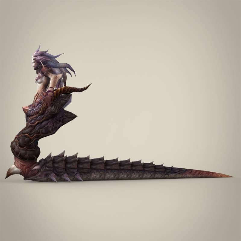 Fantasy Snake Woman - 3D Model by 3dseller