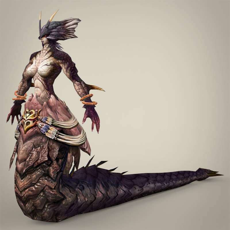 Fantasy Snake Woman - 3D Model by 3dseller