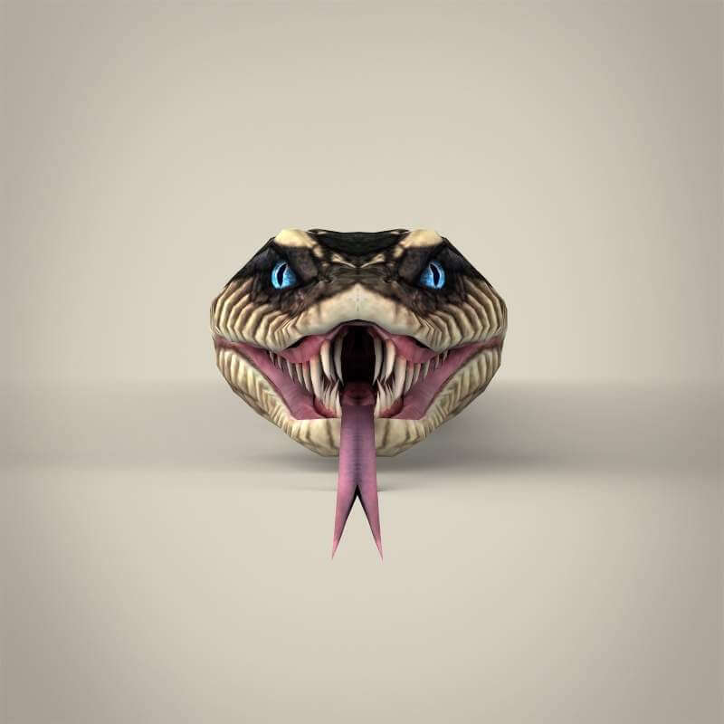 Fantasy Snake - 3D Model by 3dseller