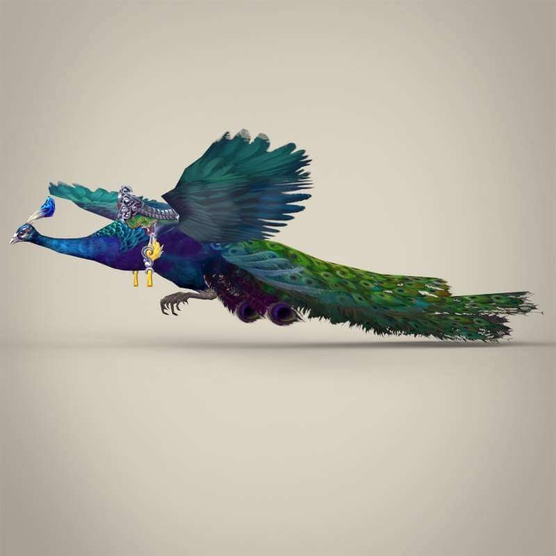 Fantasy Warrior Peacock - 3D Model by 3dseller