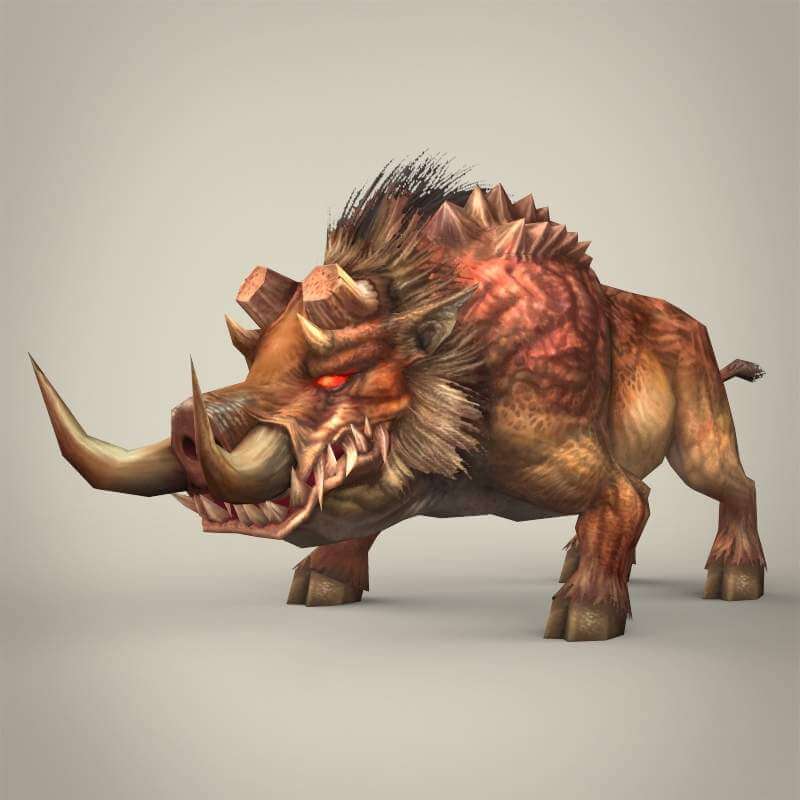 Fantasy Wild Pig - 3D Model by 3dseller