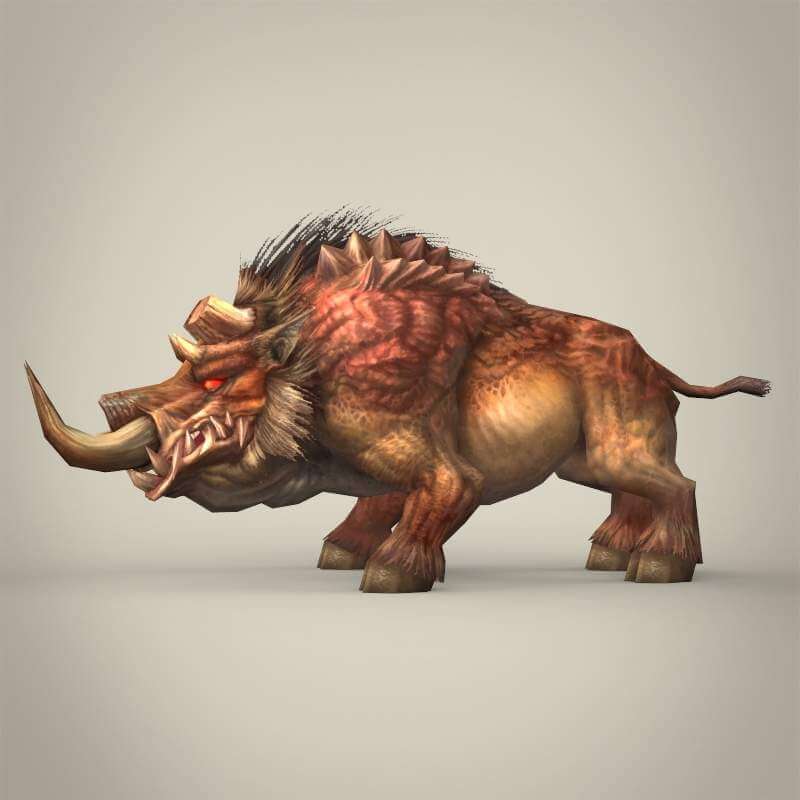 Fantasy Wild Pig - 3D Model by 3dseller