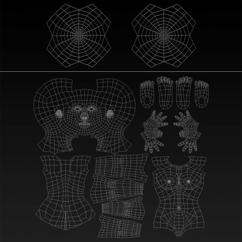 Female Base Mesh - 3D Model by 3dseller