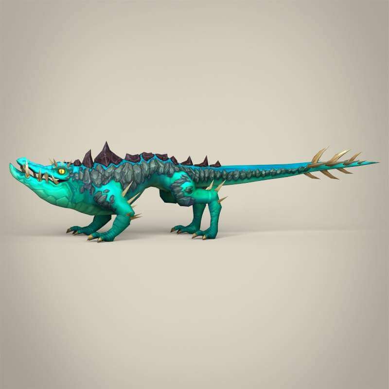Fantasy Crocodile - 3D Model by 3dseller