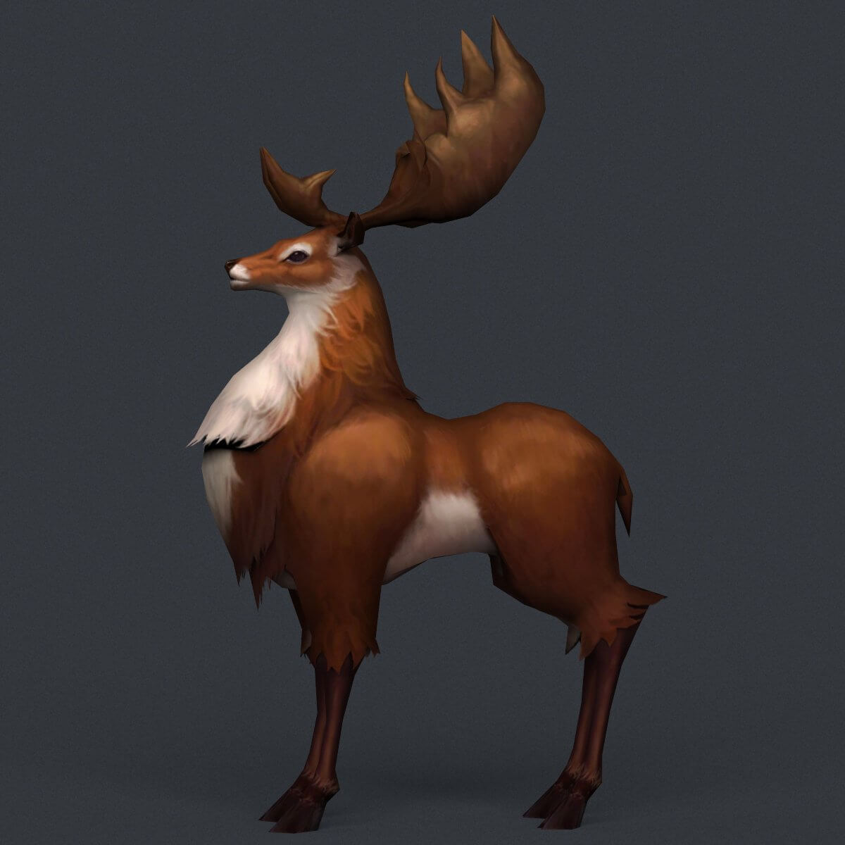 Fantasy Deer - 3D Model by 3dseller