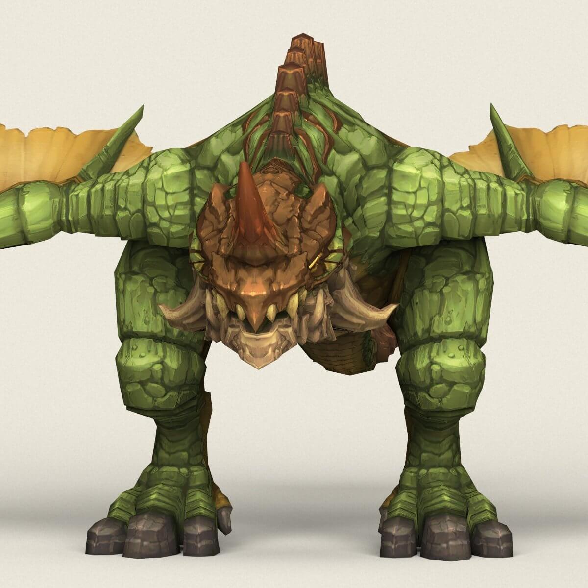 Fantasy Dragon - 3D Model by 3dseller