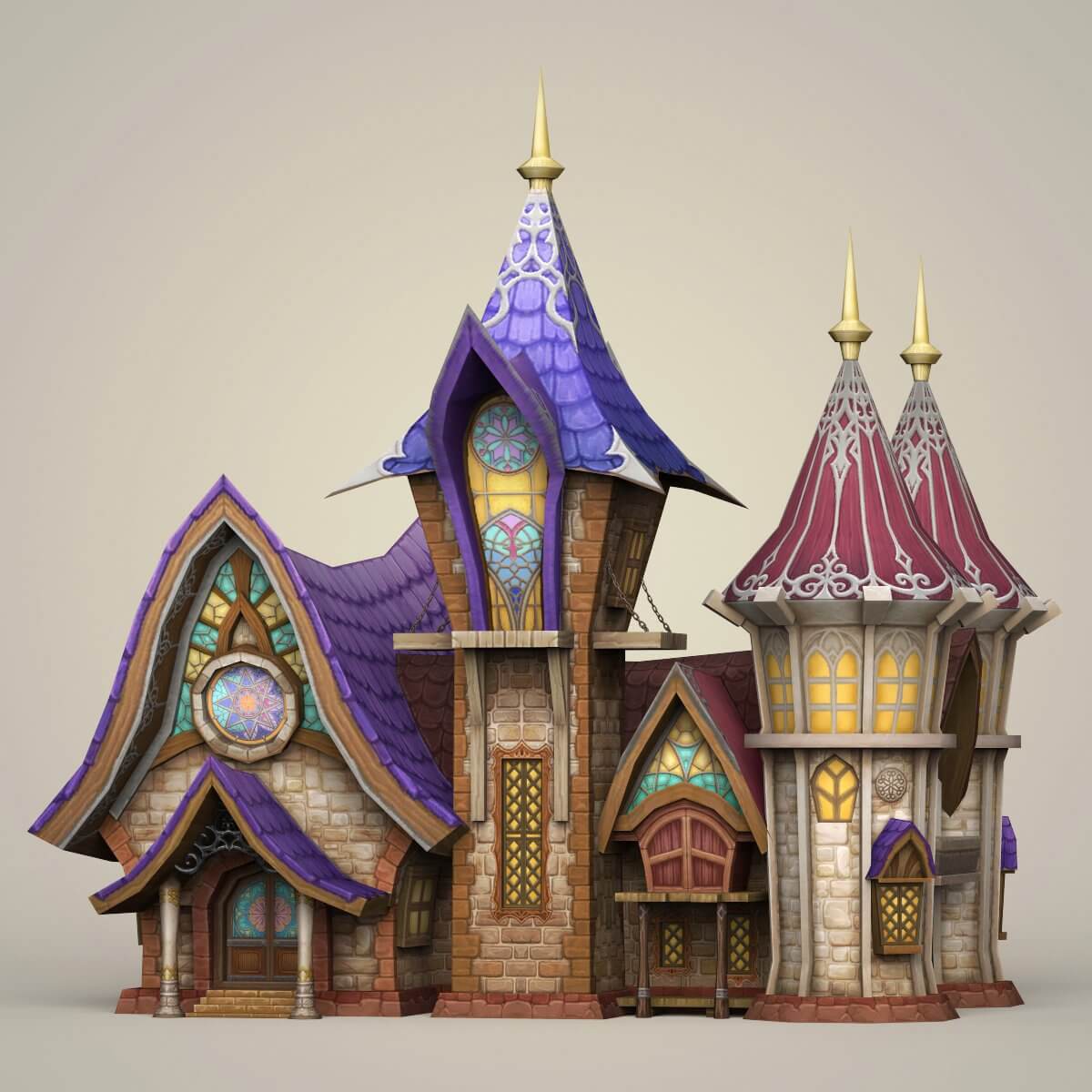 Fantasy King House - 3D Model by 3dseller