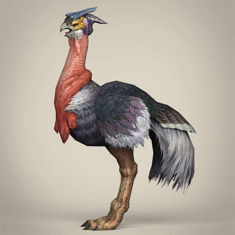 Fantasy Ostrich - 3D Model by 3dseller