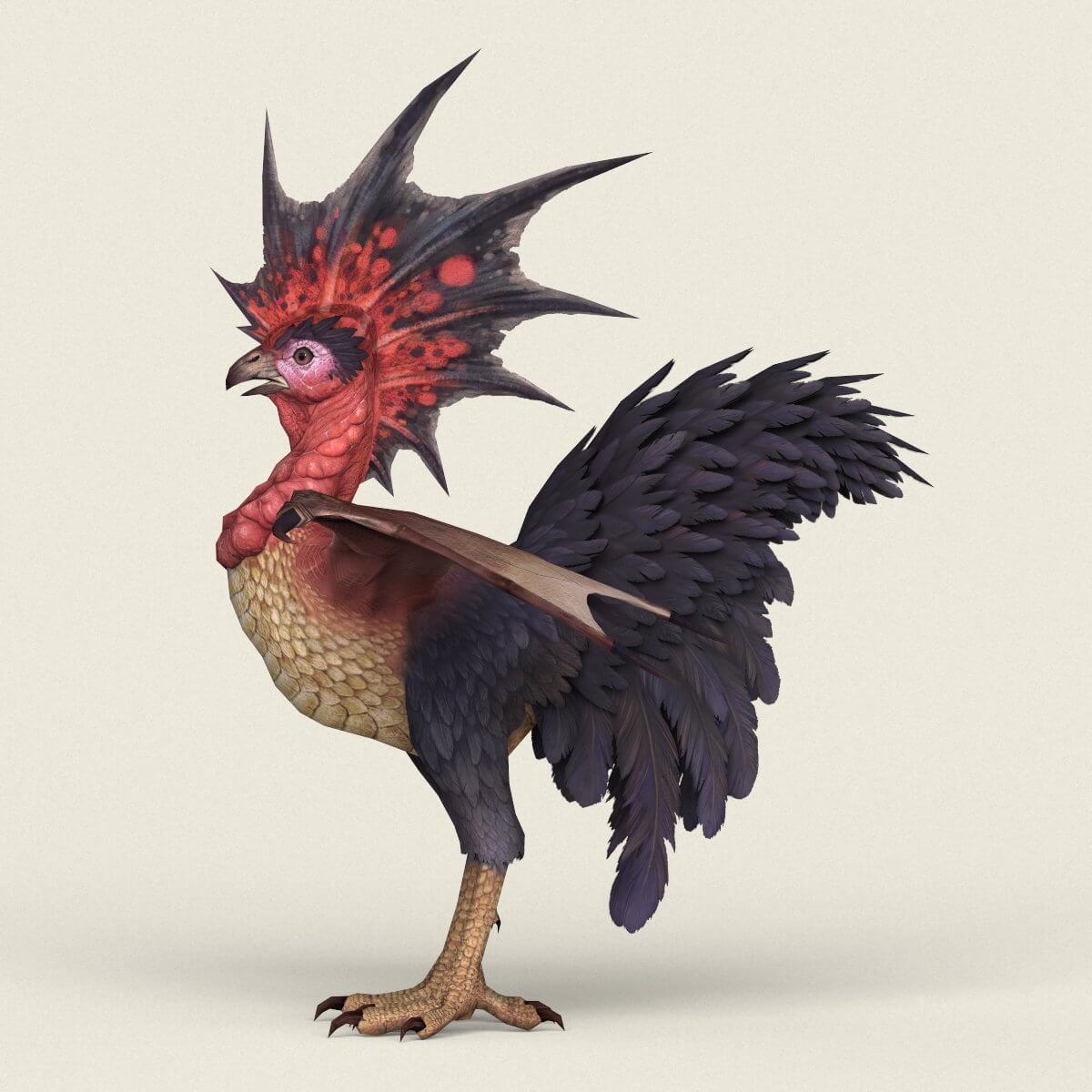 Fantasy Rooster - 3D Model by 3dseller