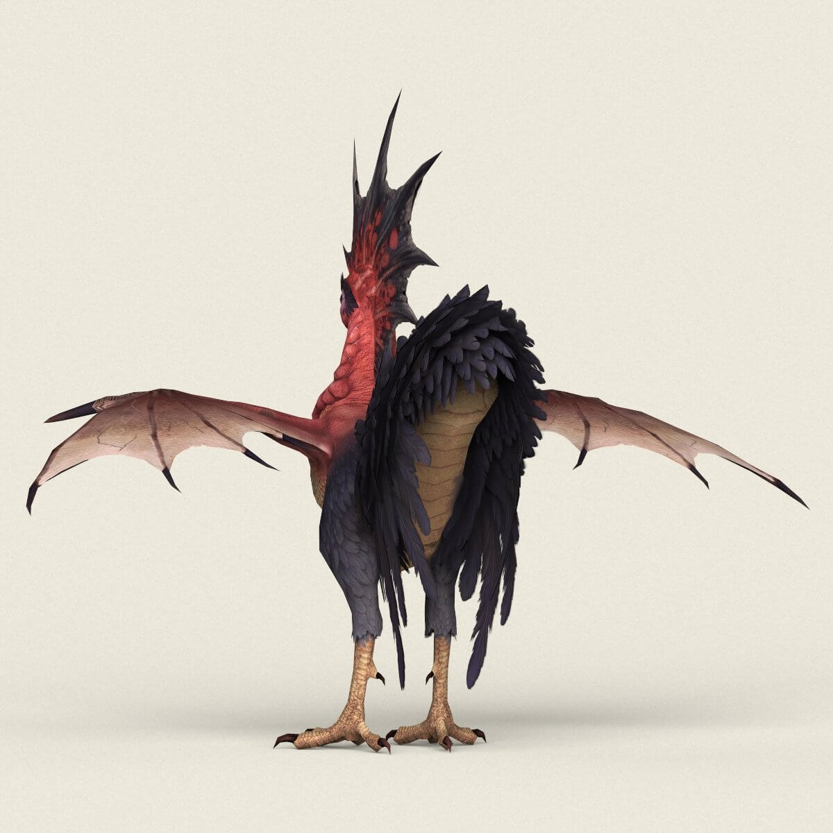 Fantasy Rooster - 3D Model by 3dseller