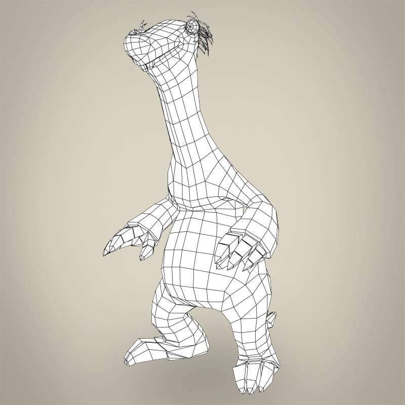 Sid from Ice Age - 3D Model by 3dseller