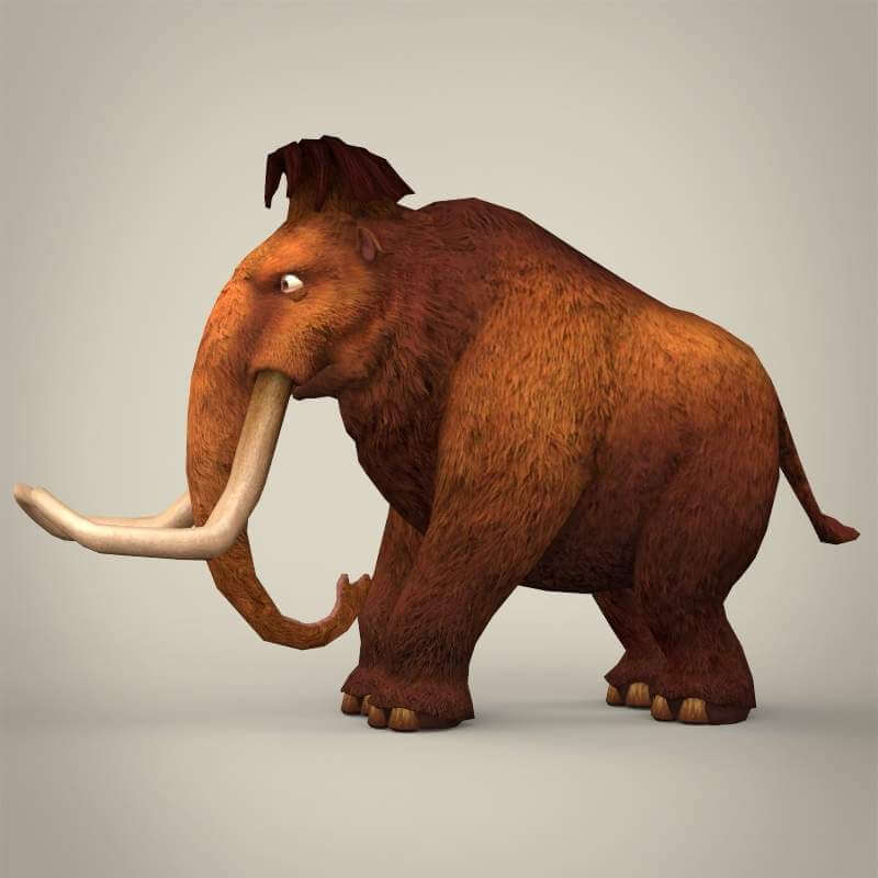 Manny from Ice Age - 3D Model by 3dseller