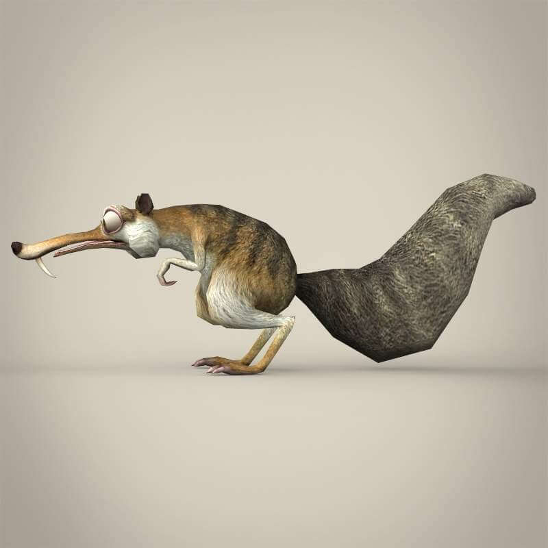 Scrat from Ice Age - 3D Model by 3dseller