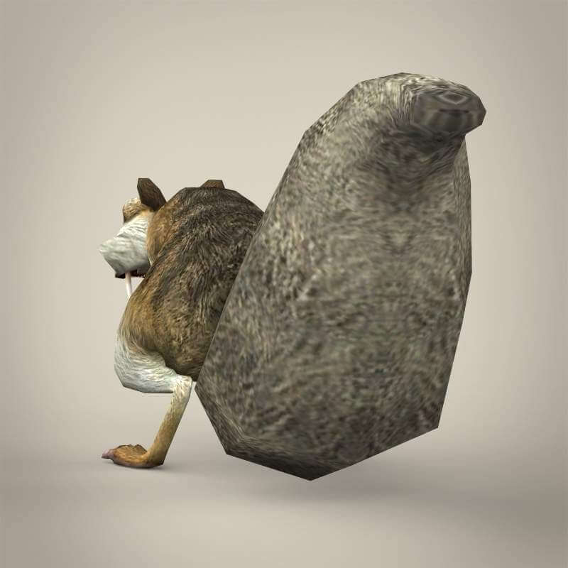 Scrat from Ice Age - 3D Model by 3dseller