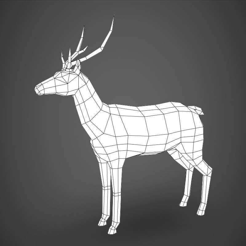 Deer - 3D Model by 3dseller