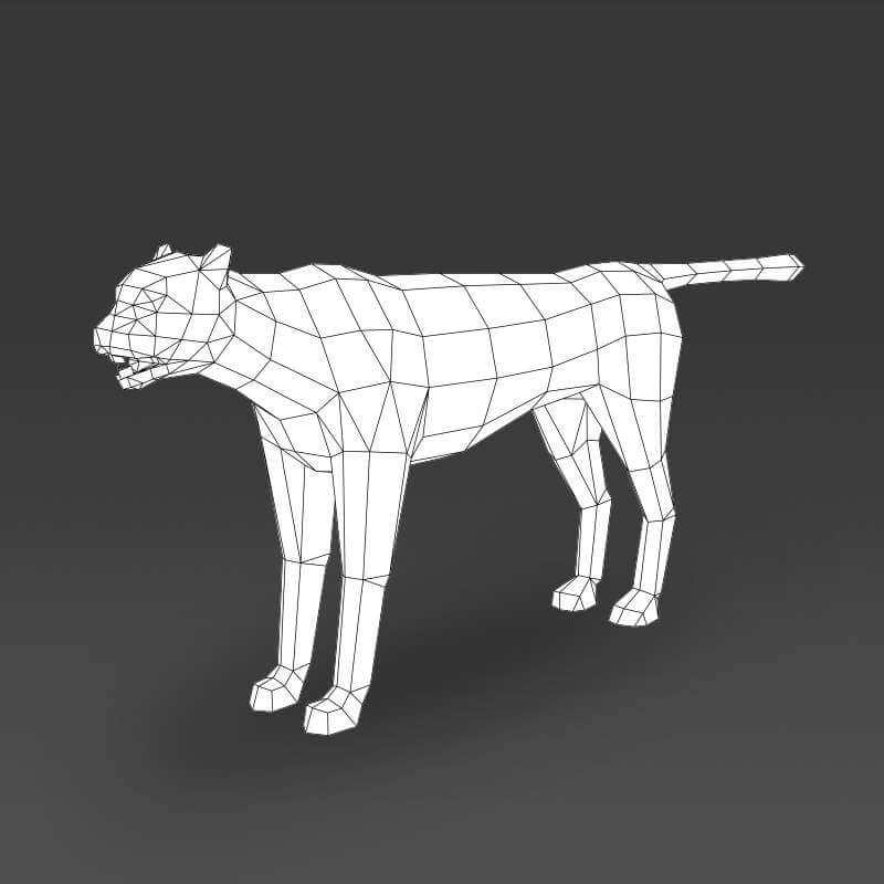 Leopard - 3D Model by 3dseller