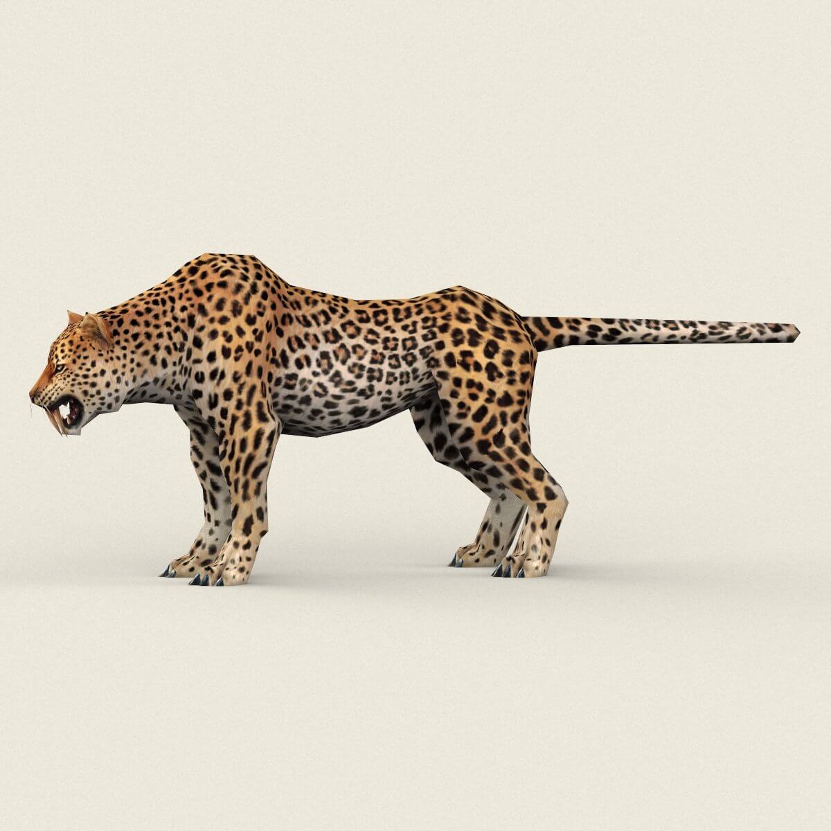 Leopard - 3D Model by 3dseller