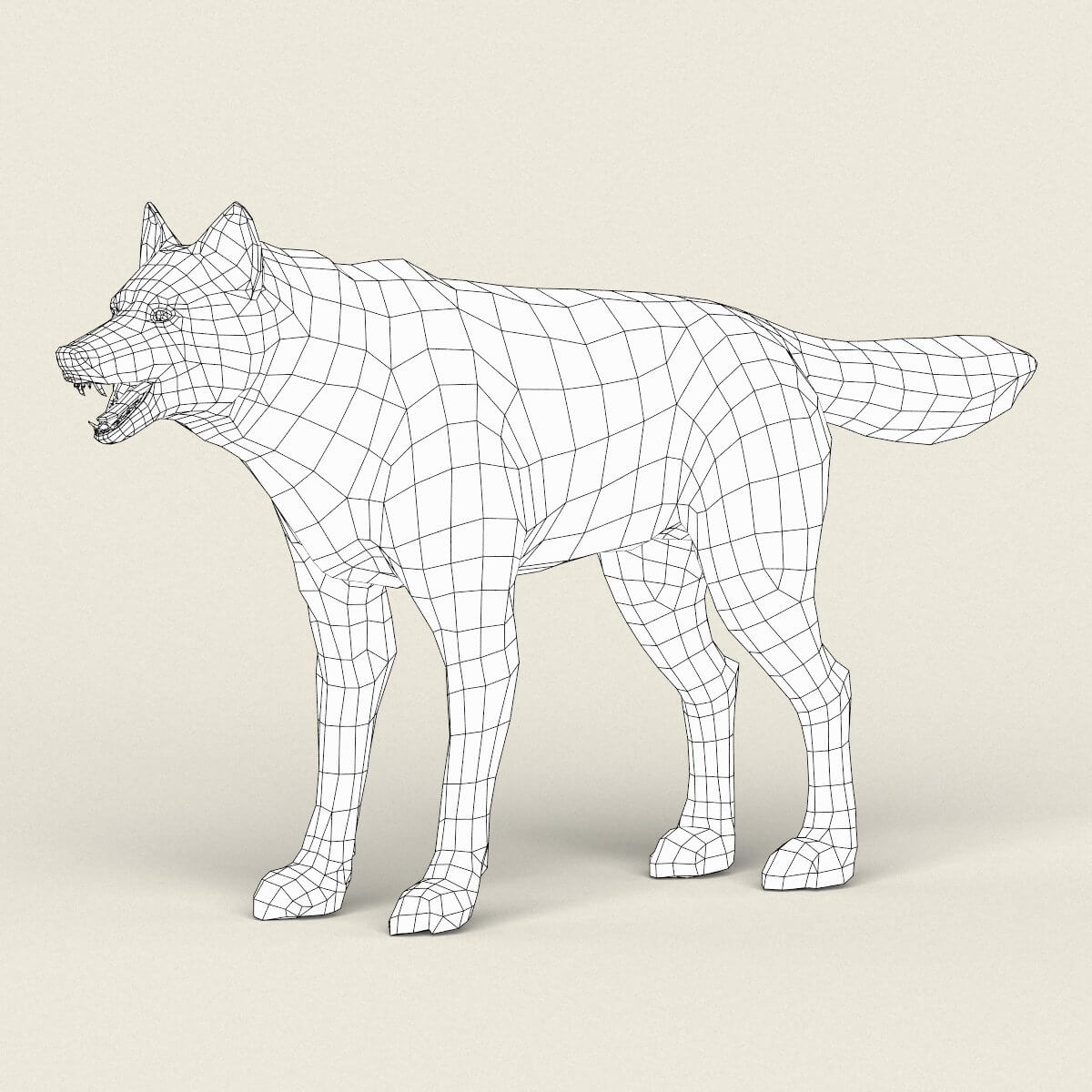 Wolf - 3D Model by 3dseller