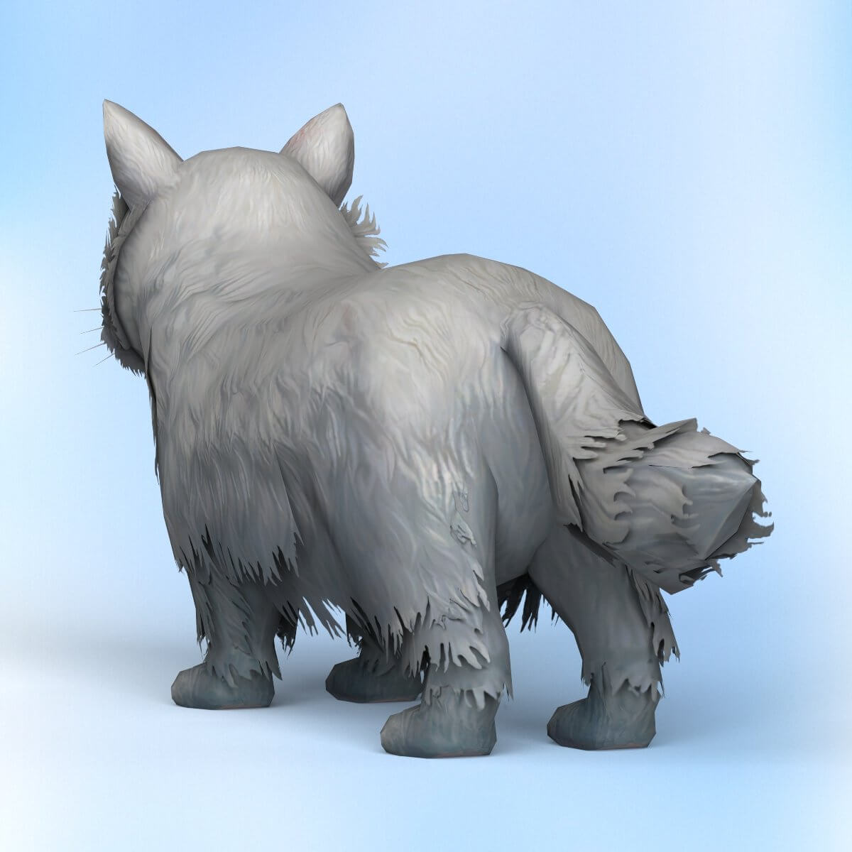 White Cat - 3D Model by 3dseller