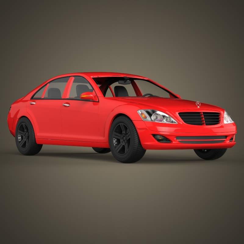 Mercedes S Class - 3D Model by 3dseller