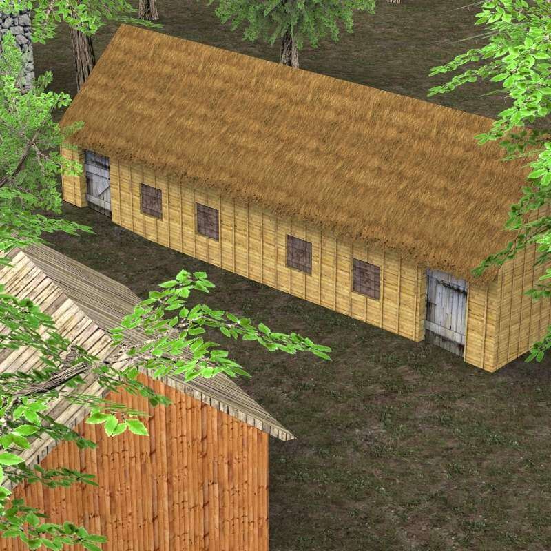 Old Village Scene - 3D Model by 3dseller