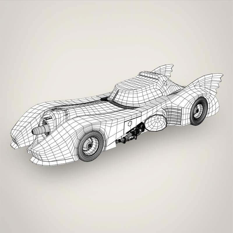 Batmobile - 3D Model by 3dseller