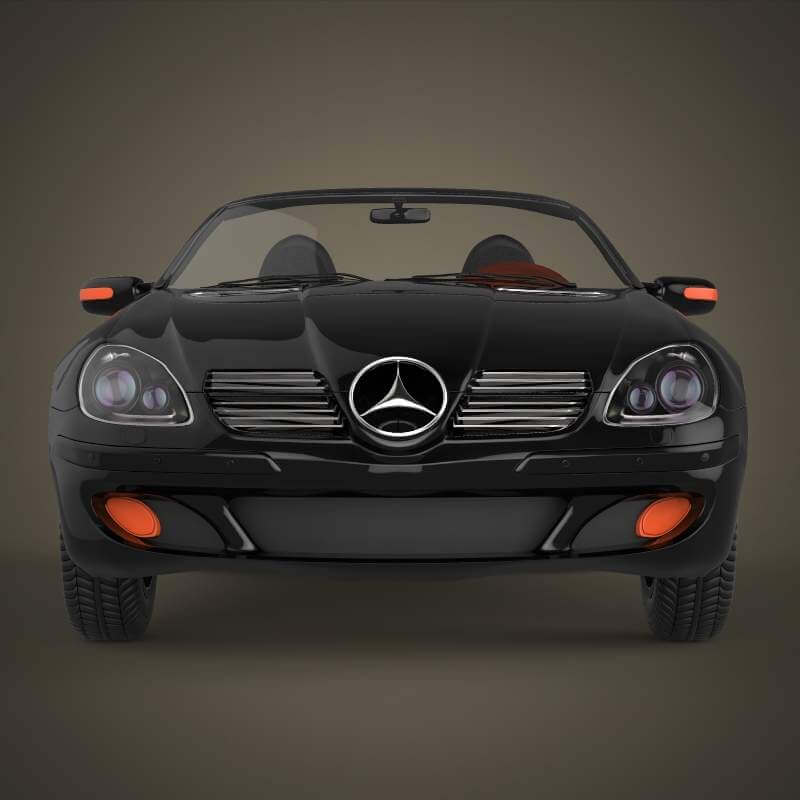 Mercedes-Benz SLK 3D Model by 3dseller