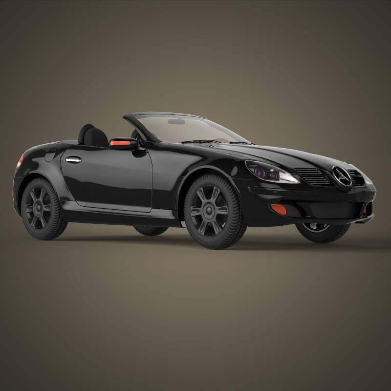 Mercedes-Benz SLK 3D Model by 3dseller
