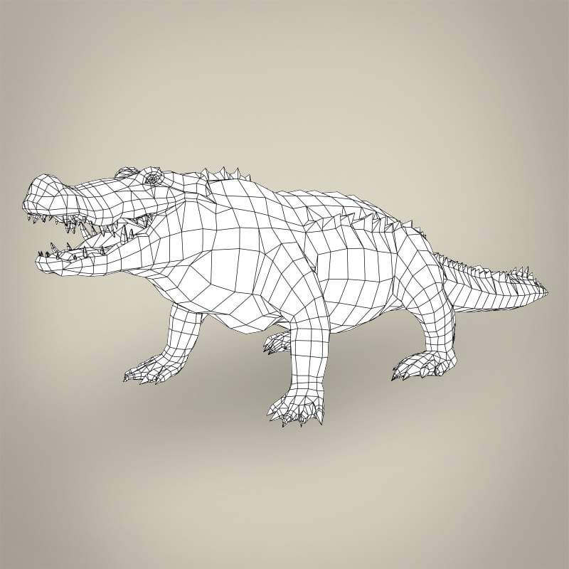 Crocodile - 3D Model by 3dseller