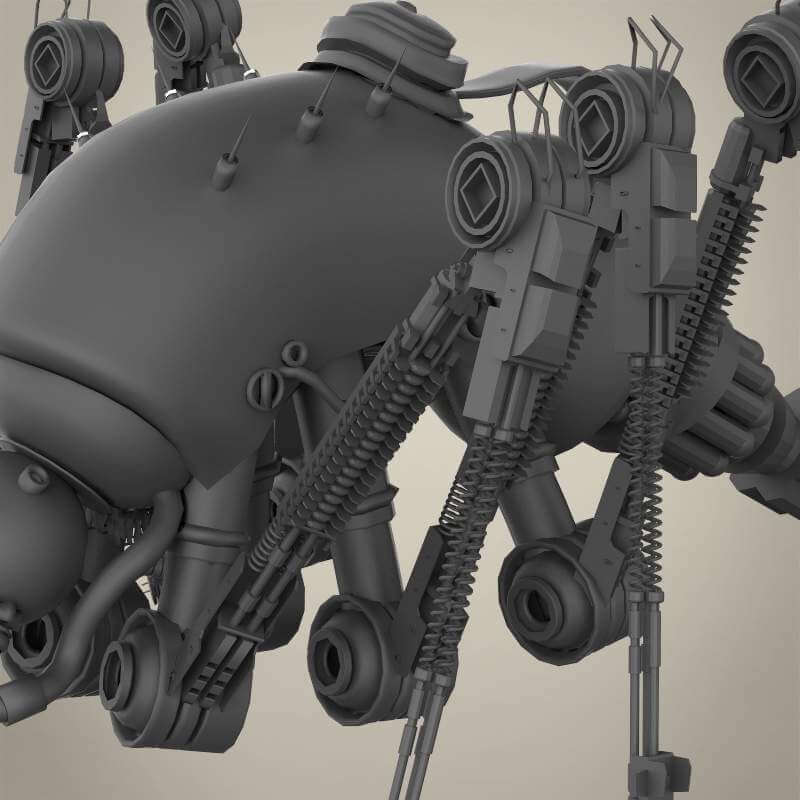 Robotic Spider - 3D Model by 3dseller