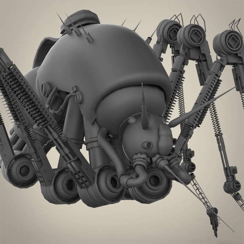 Robotic Spider - 3D Model by 3dseller