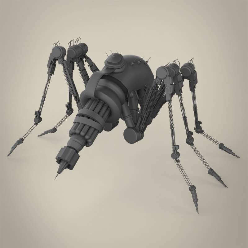 Robotic Spider - 3D Model by 3dseller