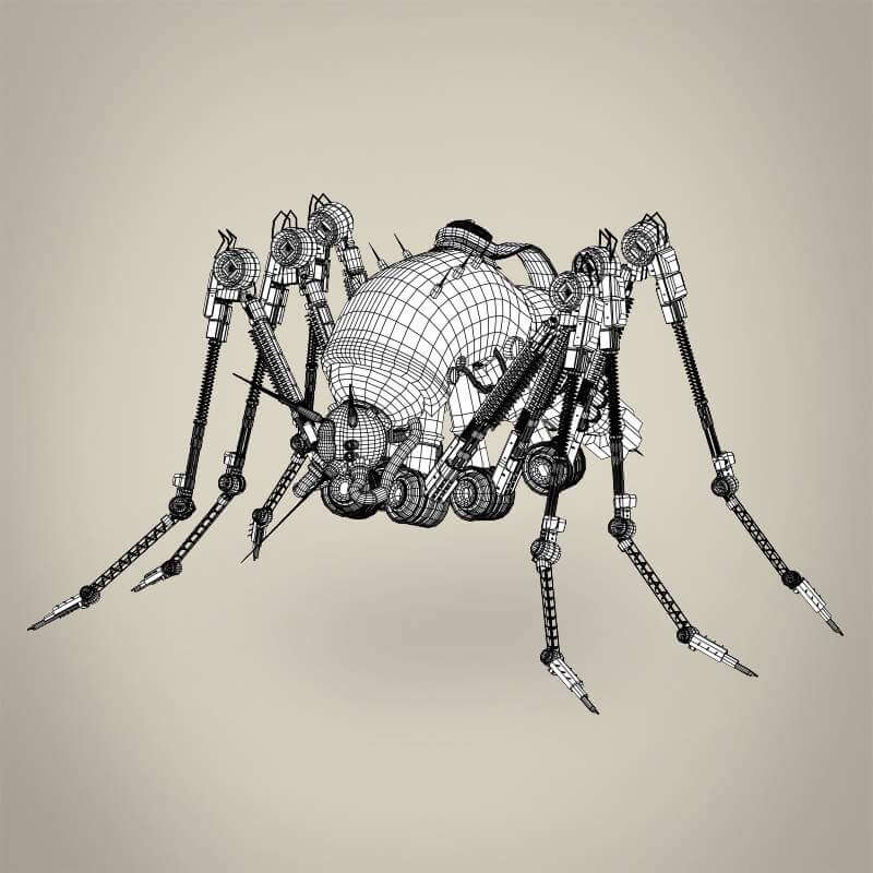 Robotic Spider - 3D Model by 3dseller