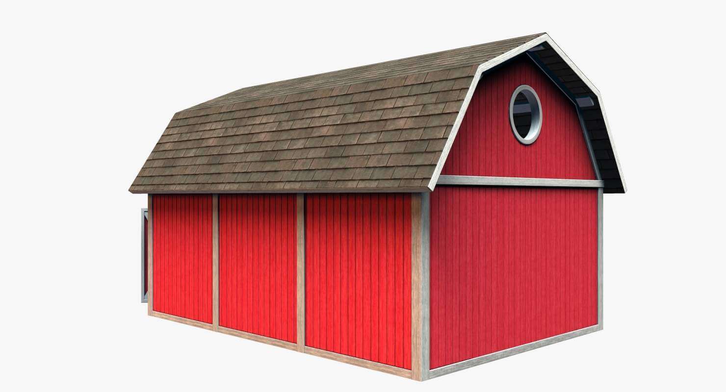 Barn - 3D Model by 3dShop