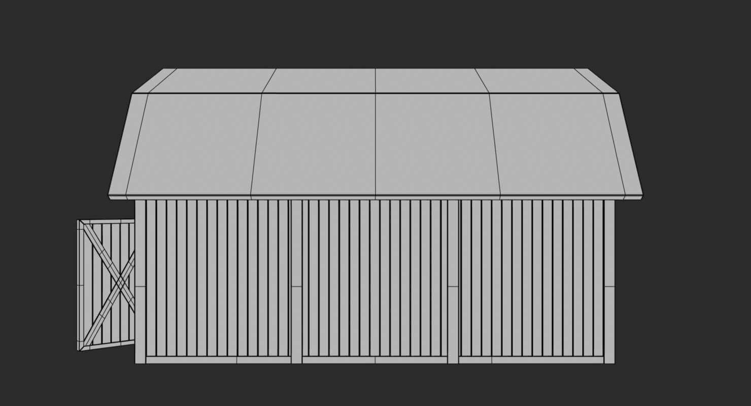 Barn - 3D Model by 3dShop