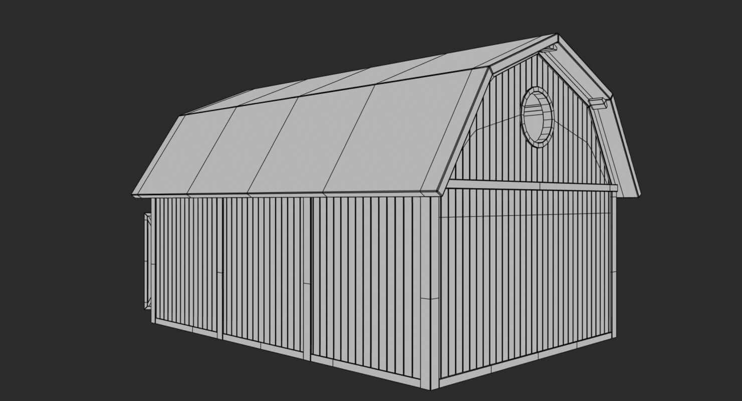 Barn - 3D Model by 3dShop