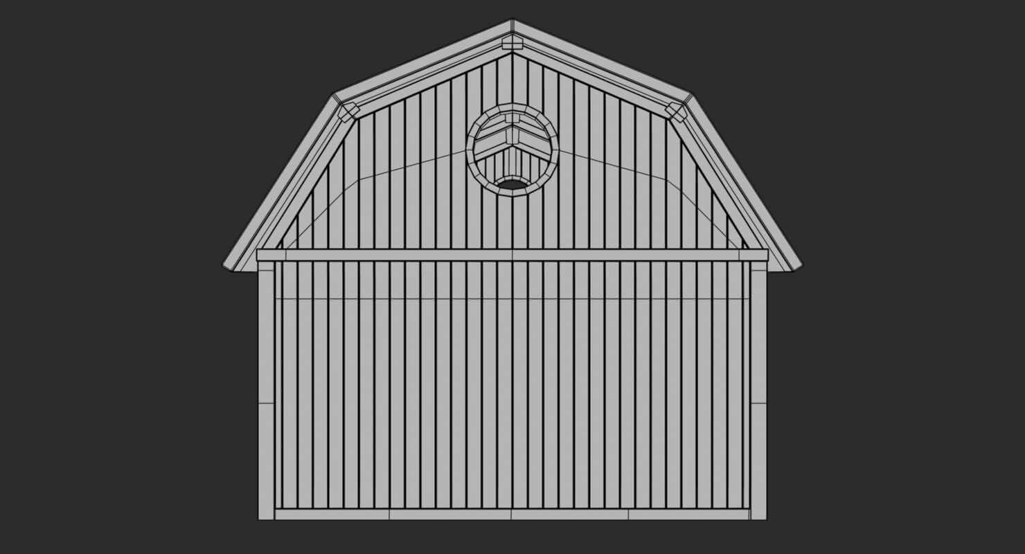 Barn - 3D Model by 3dShop