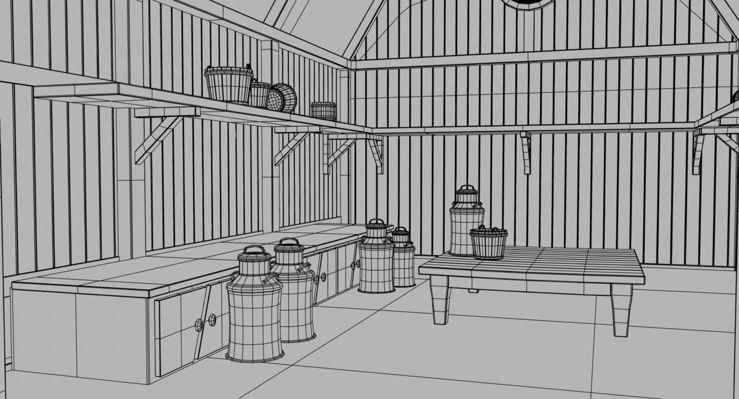 Barn - 3D Model by 3dShop