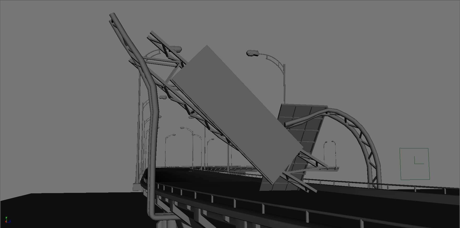 Broken Bridge Drawing