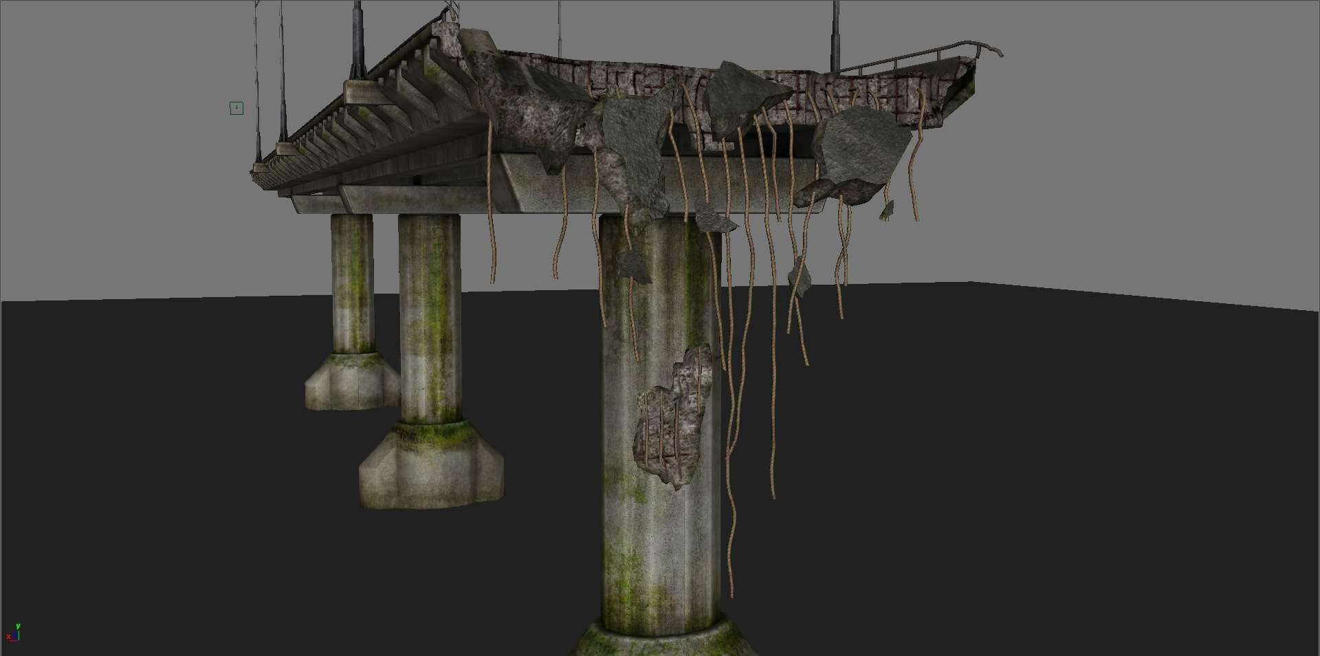 Broken Bridge - 3D Model by 3dShop