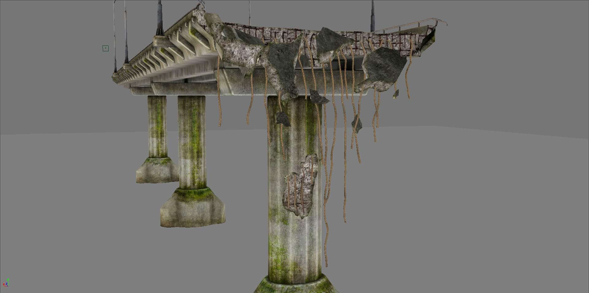 Broken Bridge - 3D Model by 3dShop