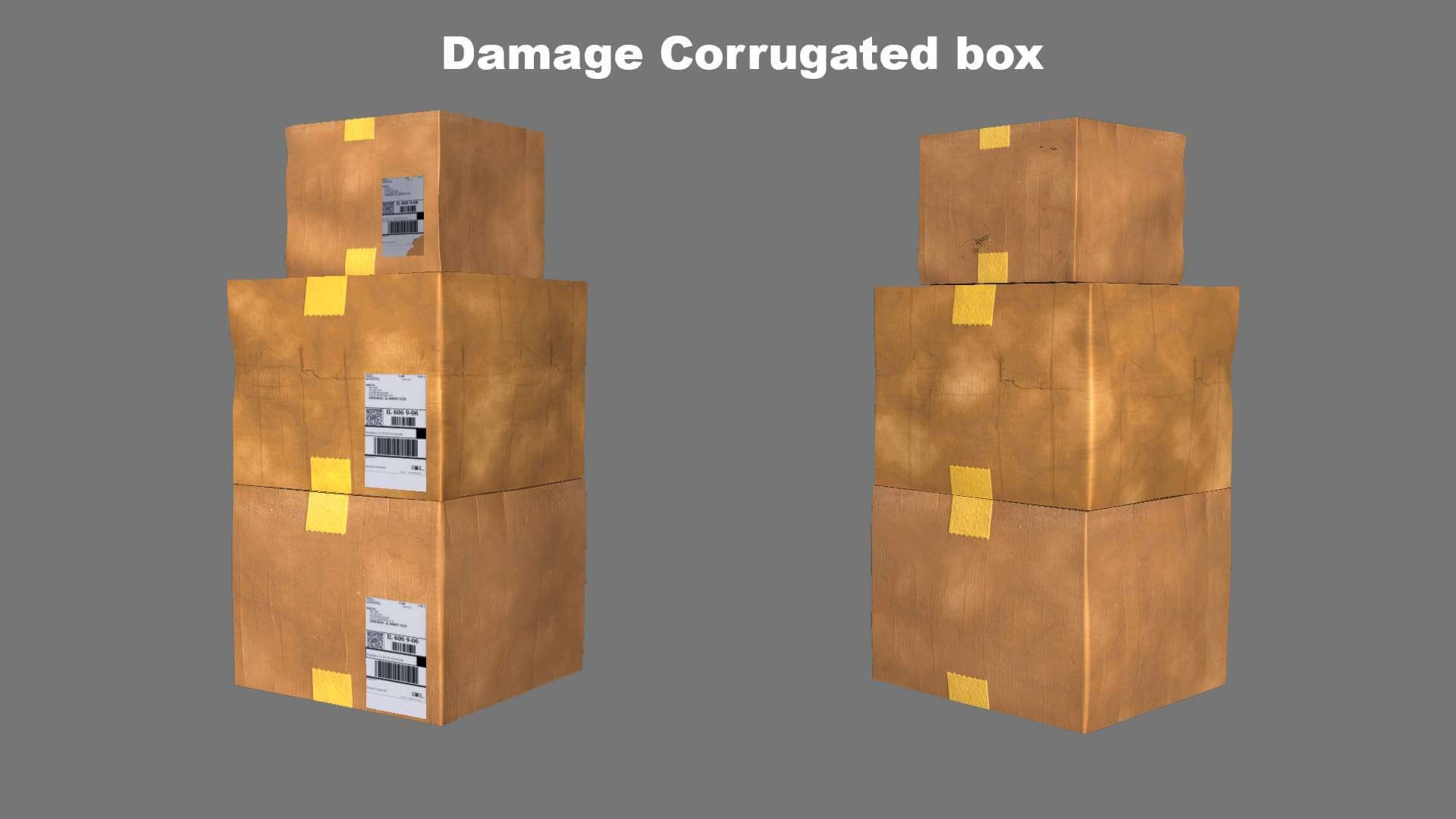 Cardboard Box - 3D Model by 3dShop