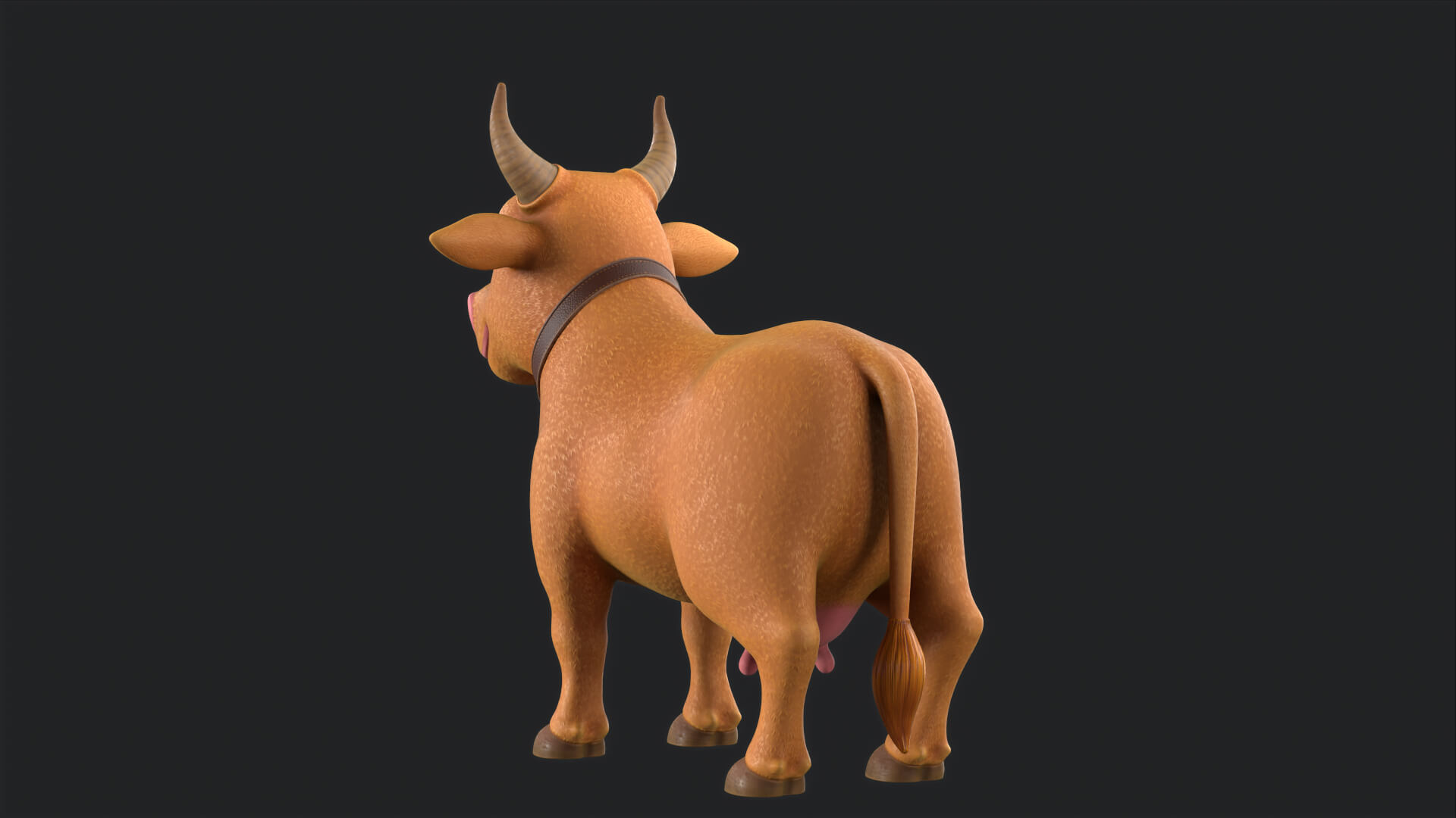 Cartoon Cow V4 - 3D Model by 3dShop