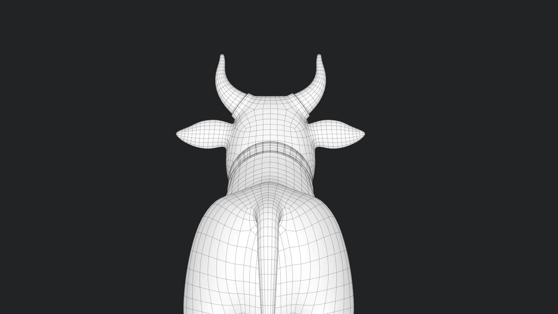 Cartoon Cow V4 - 3D Model by 3dShop